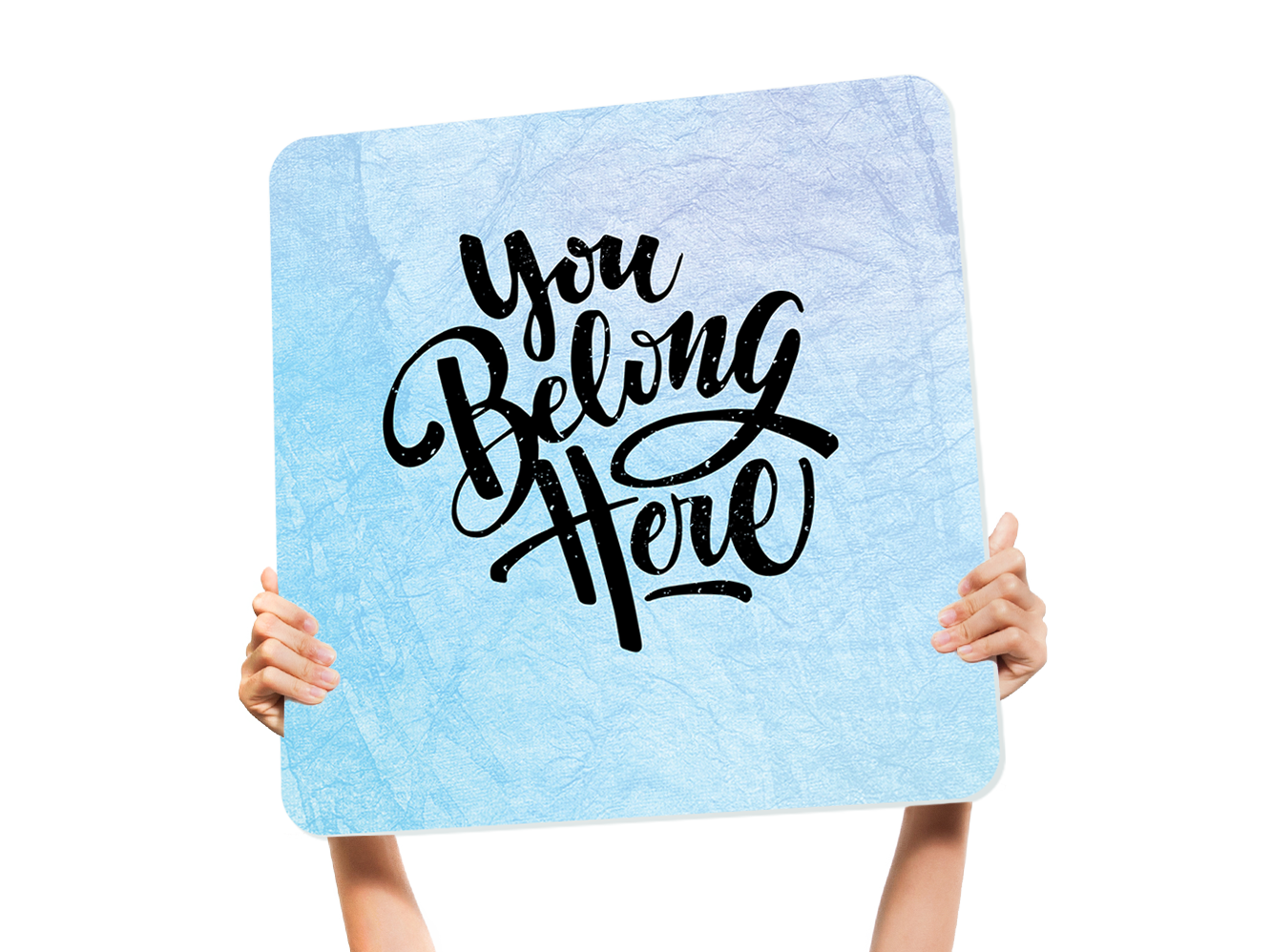 Watercolor Designs — Fun Handheld Church Welcome Signs | Made in USA